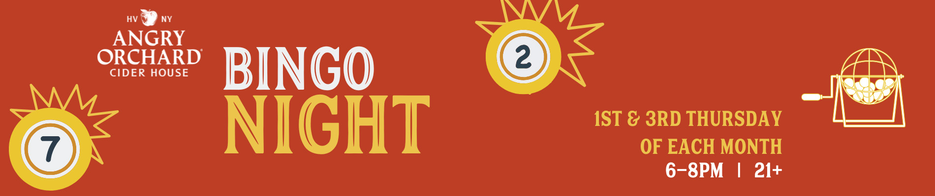 Bingo Night at Angry Orchard Cidery | Angry Orchard